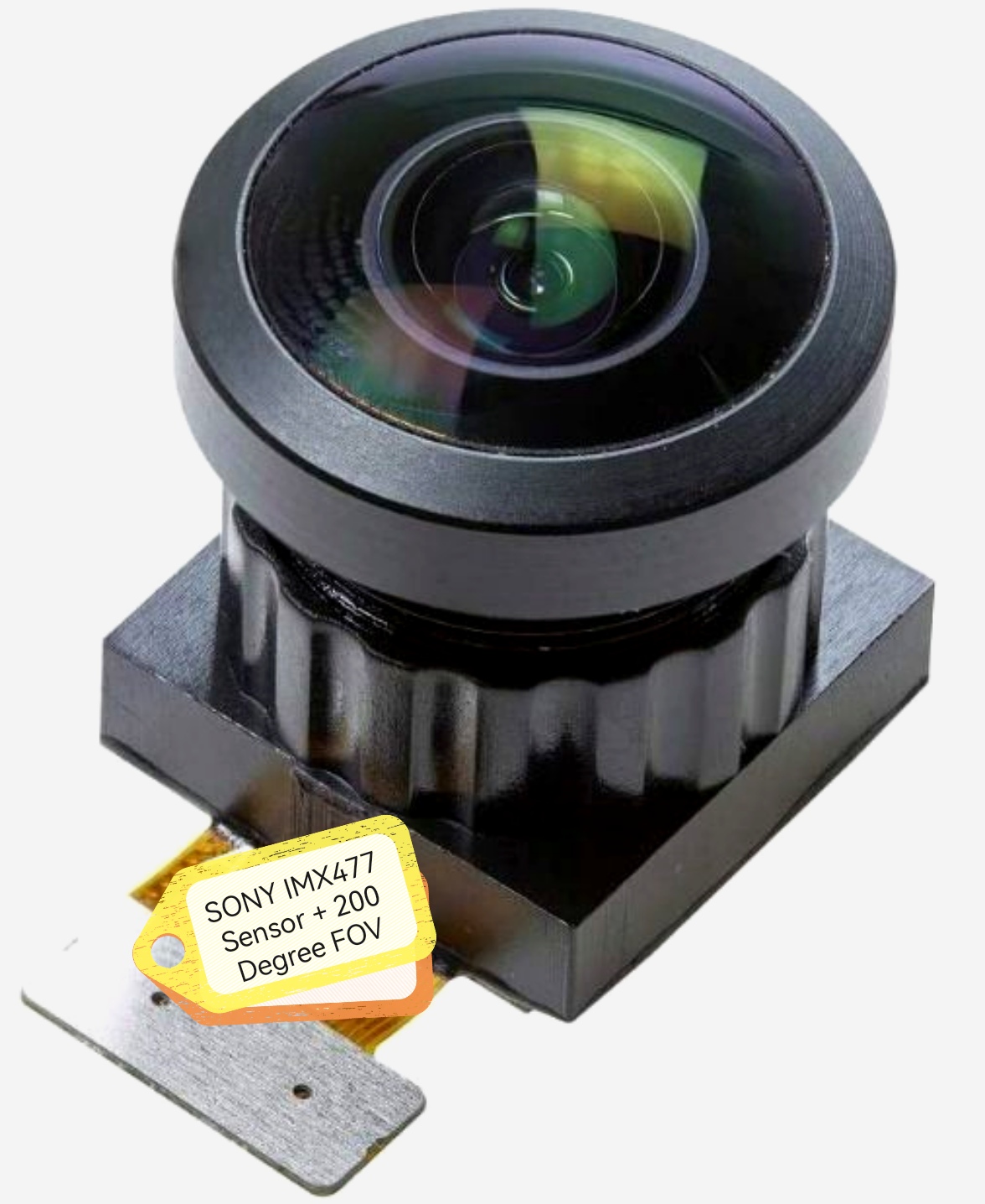 12MP Wide Angle Camera Module, SONY IMX477 Sensor with 200 Degrees FOV