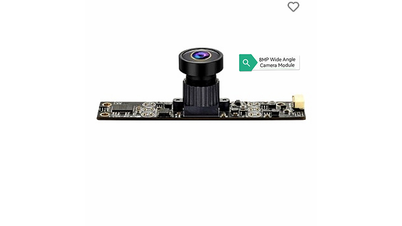 8MP Wide Angle Camera Module, IMX179 Sensor with 120 Degrees FoV Diagonal